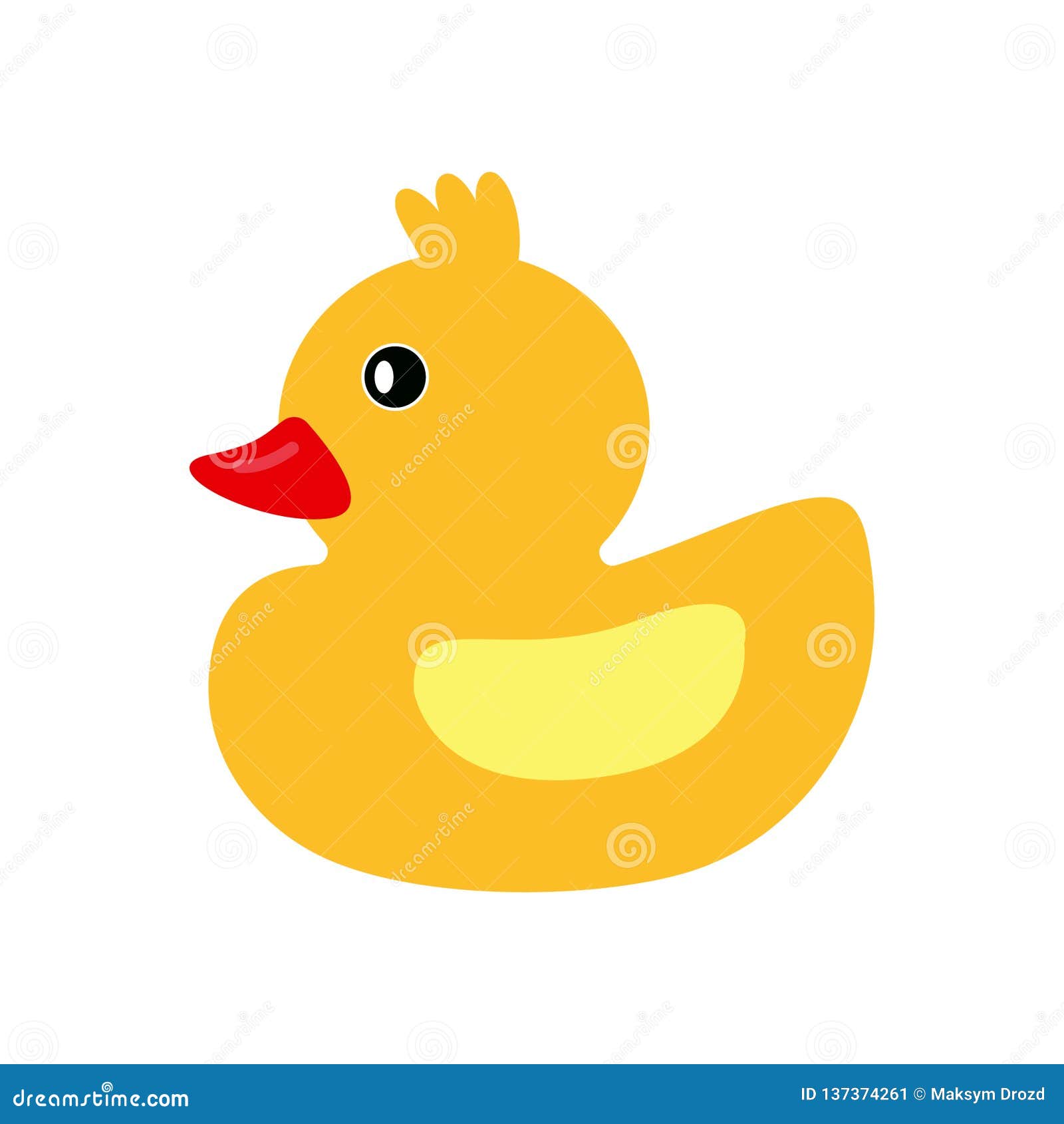 Vector Cartoon Style Illustration of Yellow Rubber Duck, Toy, Isolated ... Vector Cartoon Style Illustration of Yellow Rubber Duck, Toy, Isolated ...