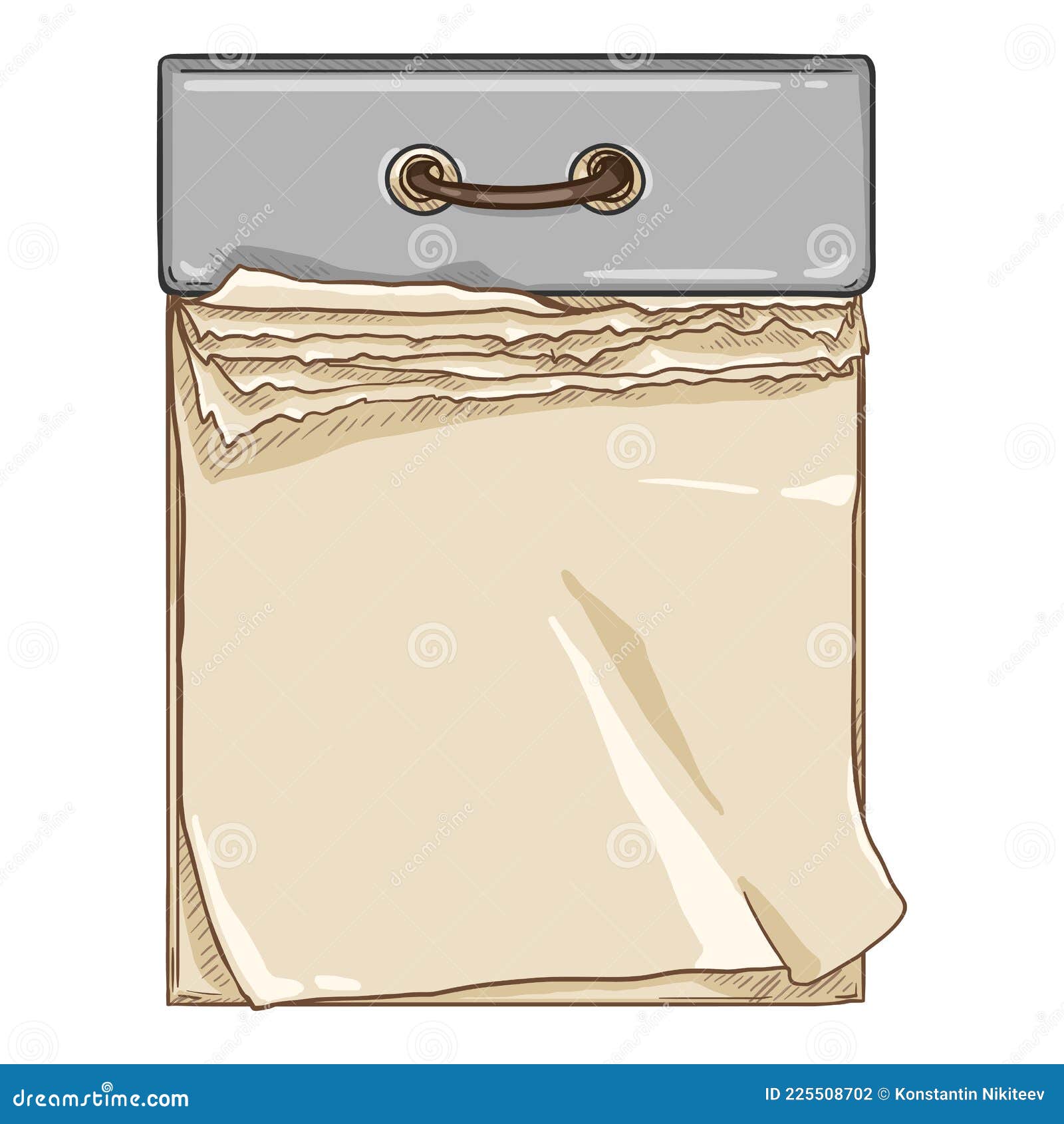 Vector Cartoon Tear-off Calendar Illustration | CartoonDealer.com ...