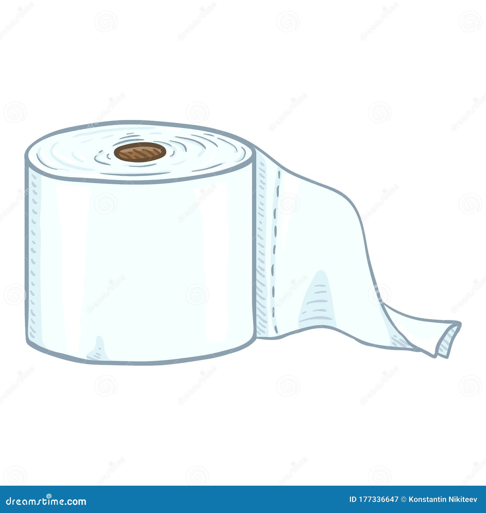 Vector Cartoon Toilet Paper Stock Vector - Illustration of roll, blue ...