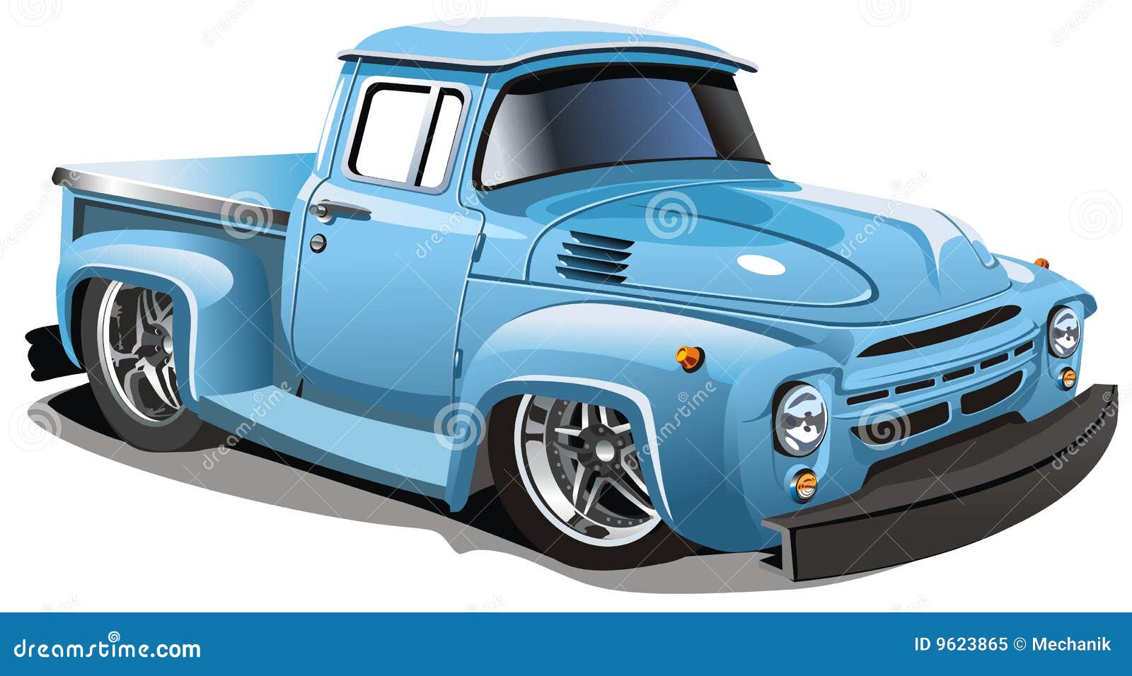 Vector cartoon truck stock vector. Illustration of antique - 9623865