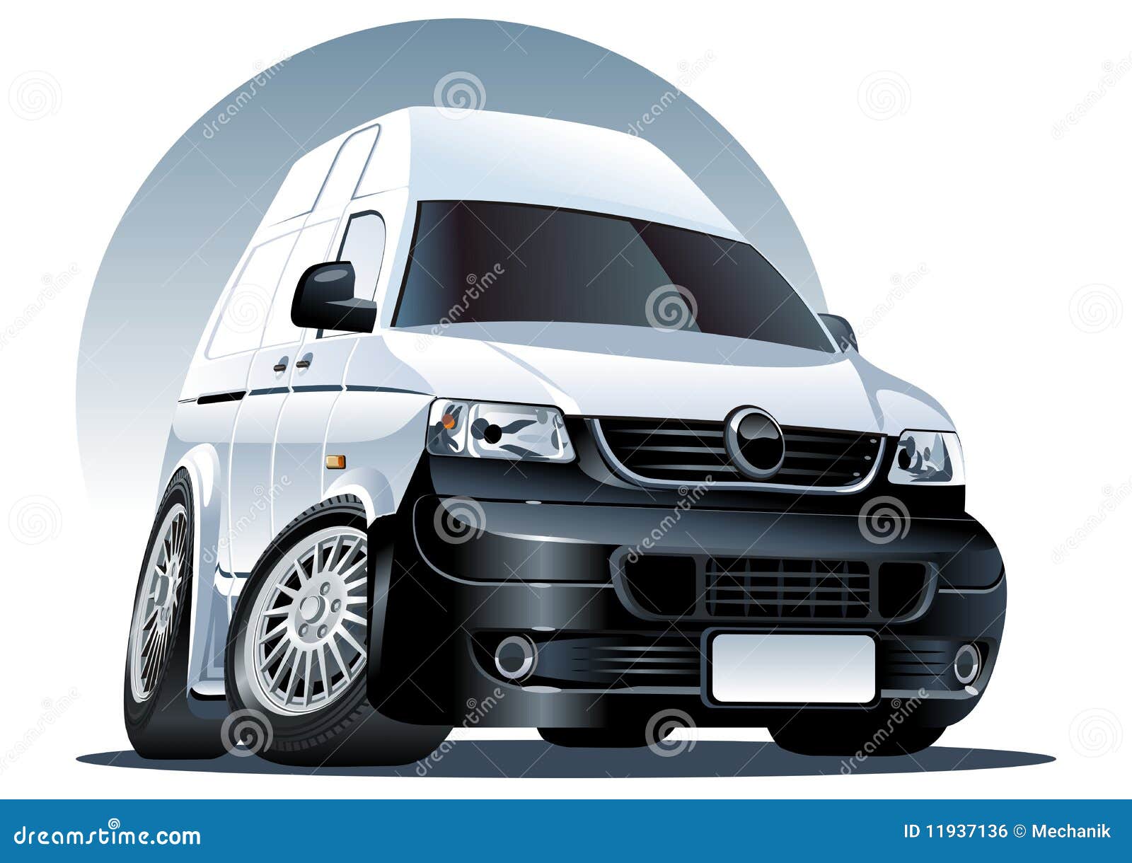 Vector cartoon van stock vector. Illustration of cartoon - 11937136