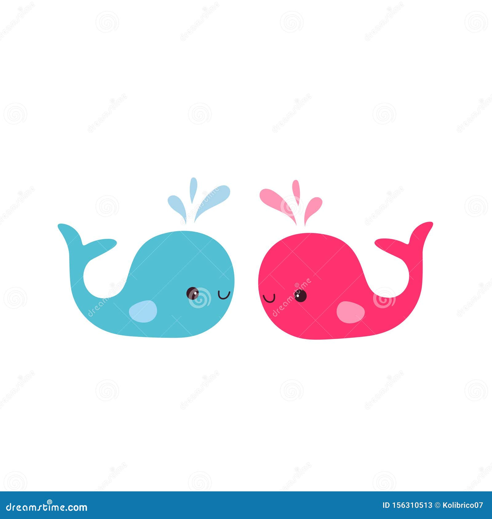 Vector Cartoon Wale vektor abbildung. Illustration von kleid - 156310513