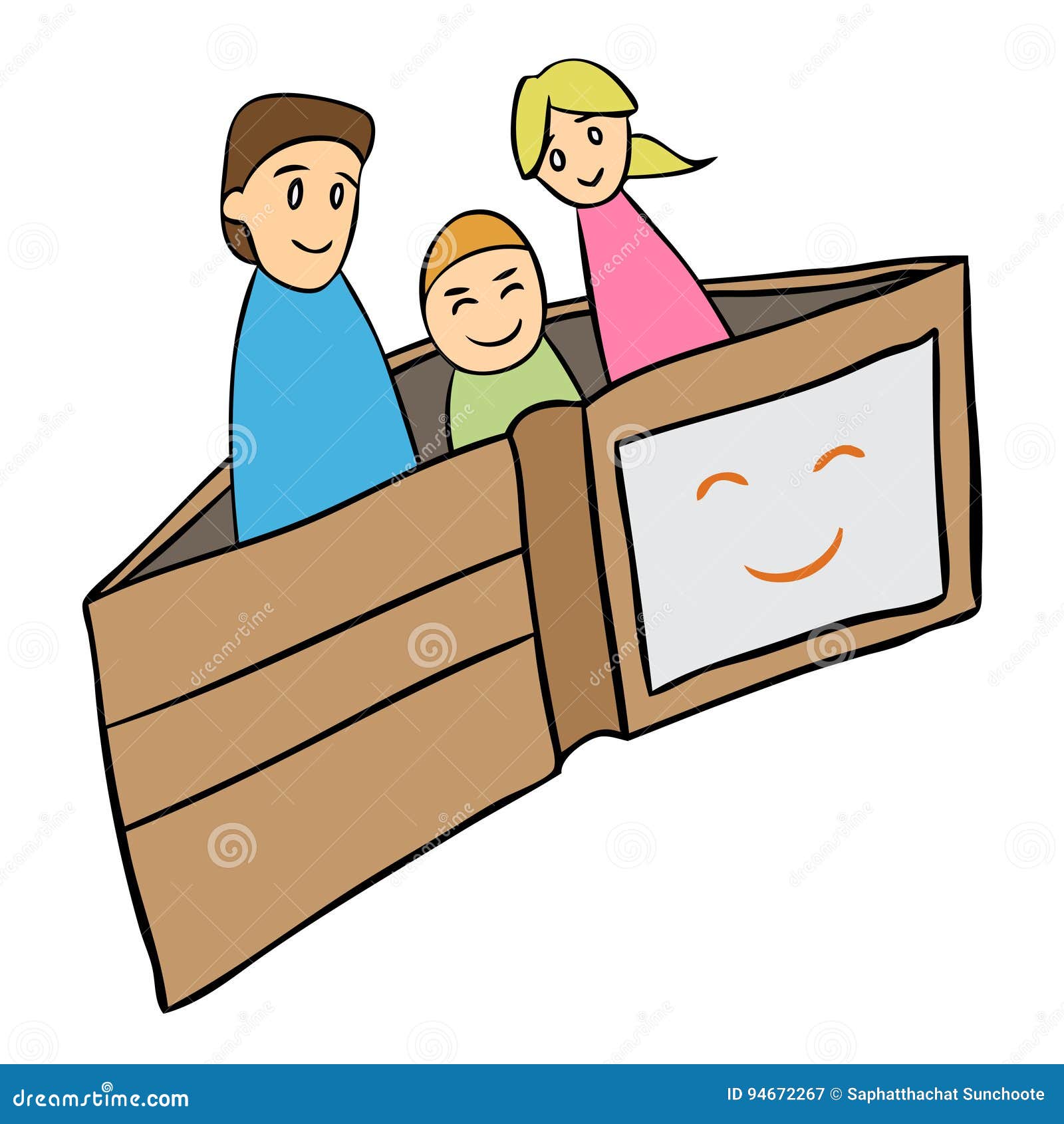 Vector Cartoon Wallet Family Stock Vector - Illustration of cartoon ... Vector Cartoon Wallet Family Stock Vector - Illustration of cartoon ...