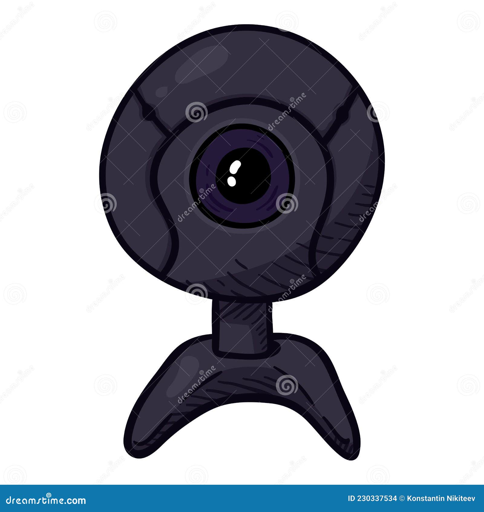 Cartoon Image Of Web Camera