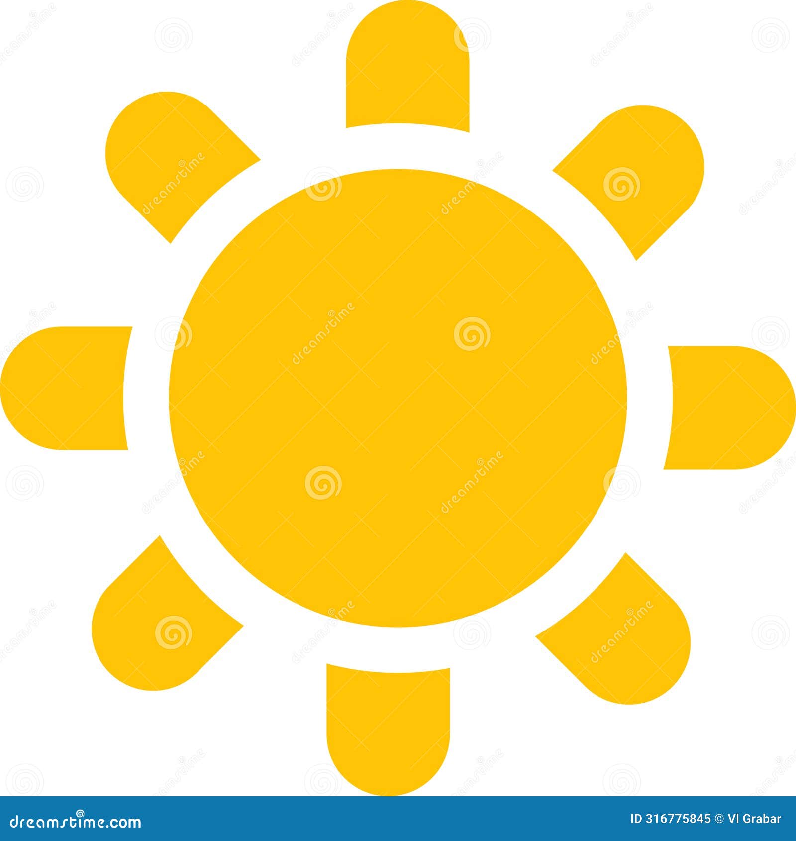 Vector Cartoon, Comic Yellow Sun Shining Light Rays Heat the Summer ... Vector Cartoon, Comic Yellow Sun Shining Light Rays Heat the Summer ...