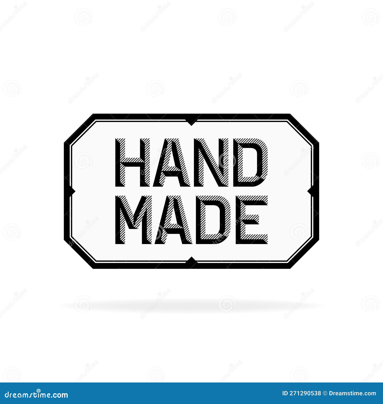 Vector Carved Style Frame with Caption Hand Made Stock Vector ...
