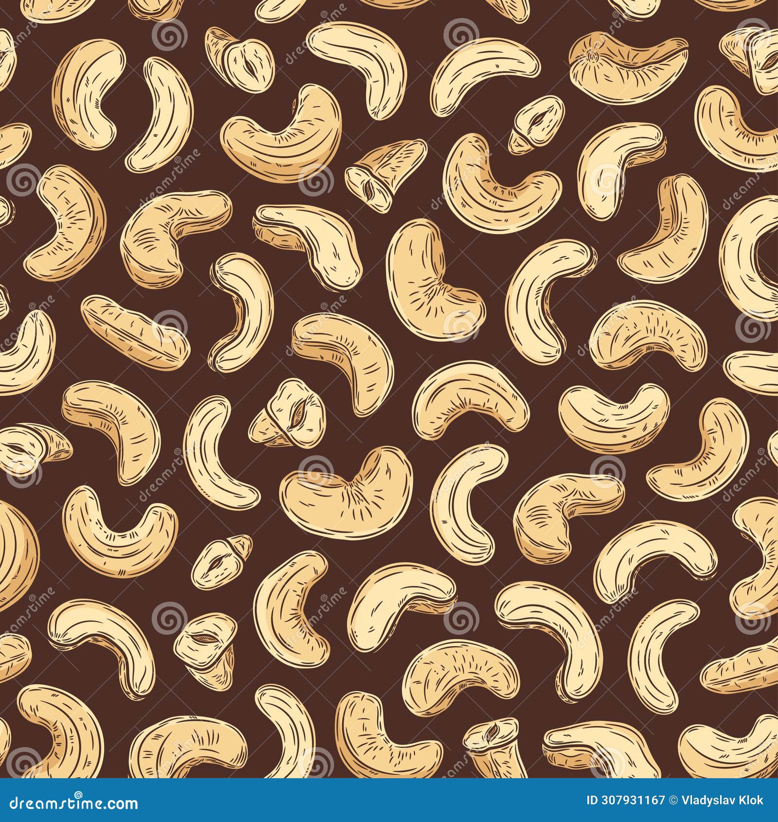 Vector Cashew Nuts Packaging Design Template | CartoonDealer.com #303583570