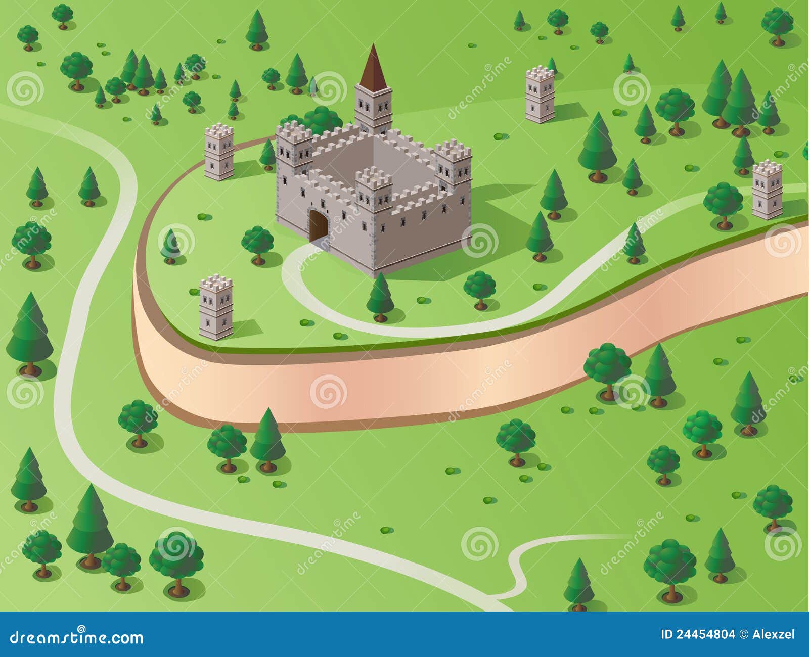 Vector Castle | CartoonDealer.com #24454804