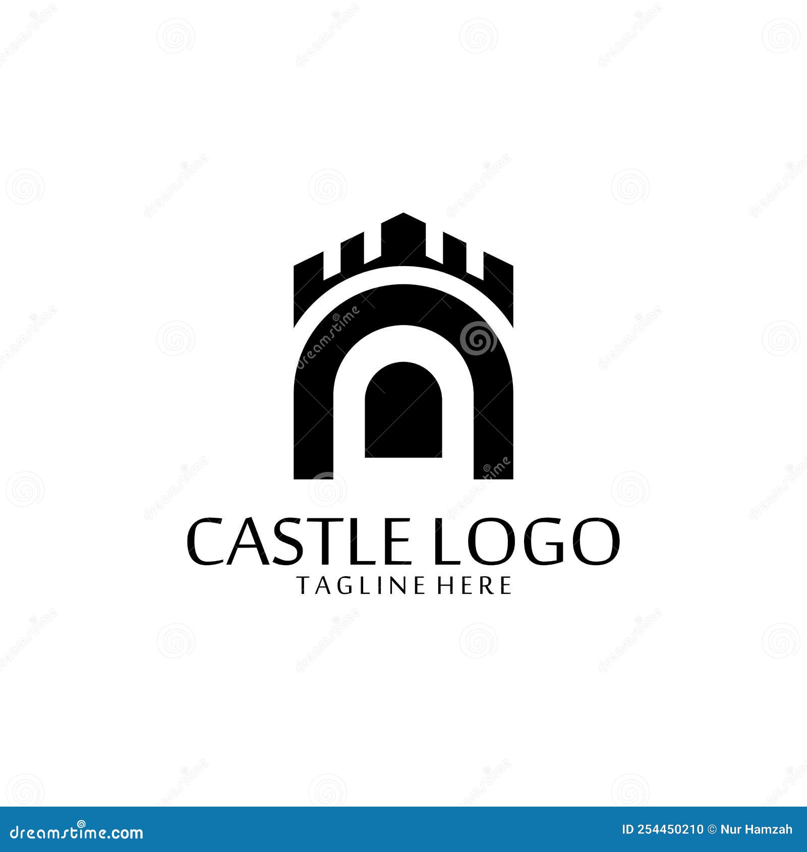 Vector Castle Logo Icon Template Stock Vector - Illustration of ...
