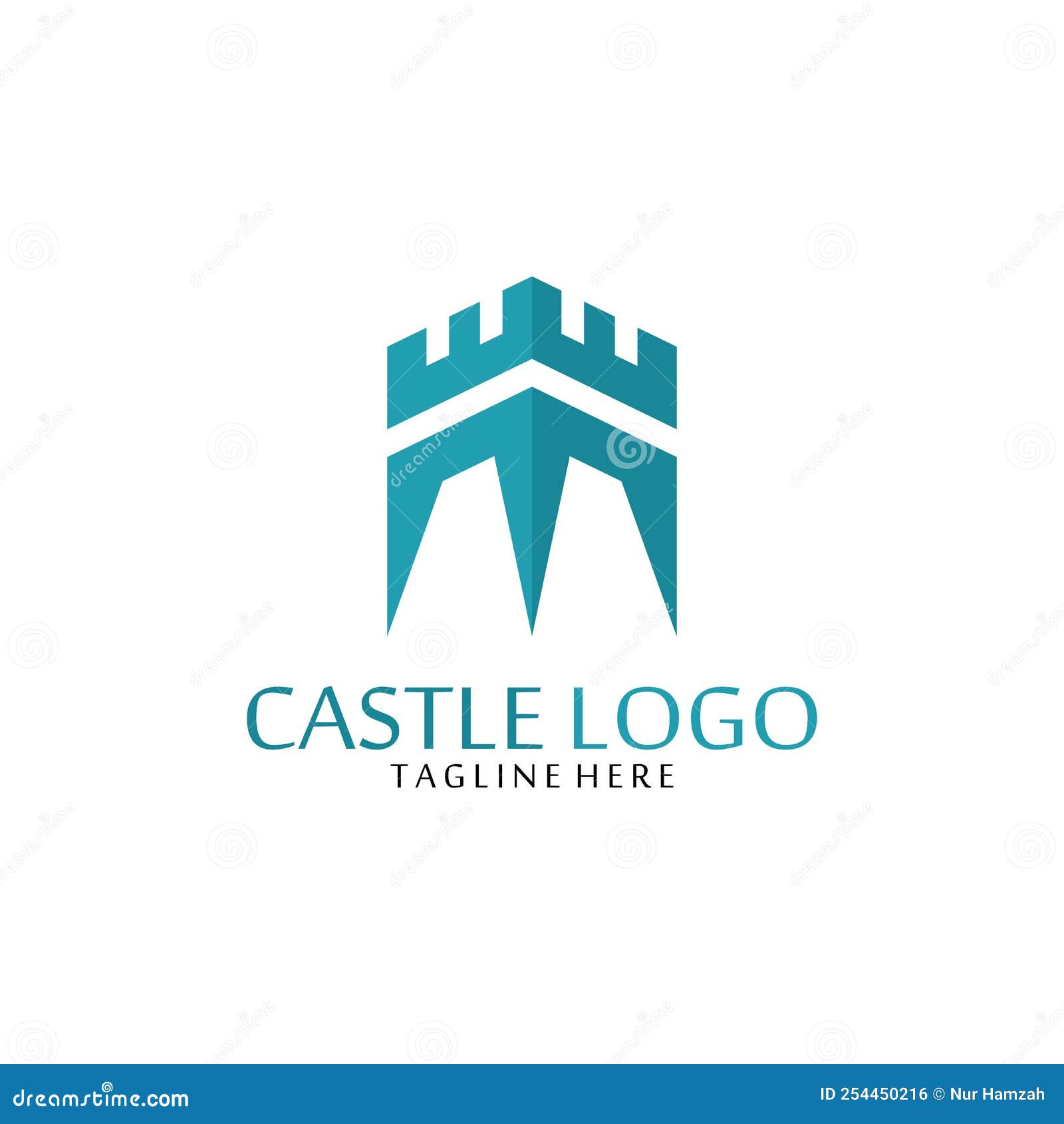 Vector Castle Logo Icon Template Stock Vector - Illustration of vector ...