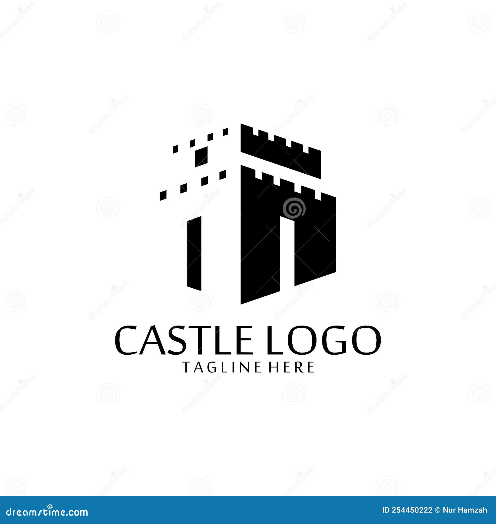 Vector Castle Logo Icon Template Stock Vector - Illustration of ...
