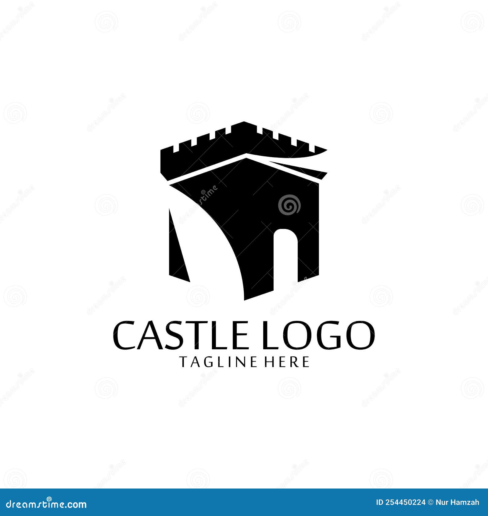 Vector Castle Logo Icon Template Stock Vector - Illustration of ...