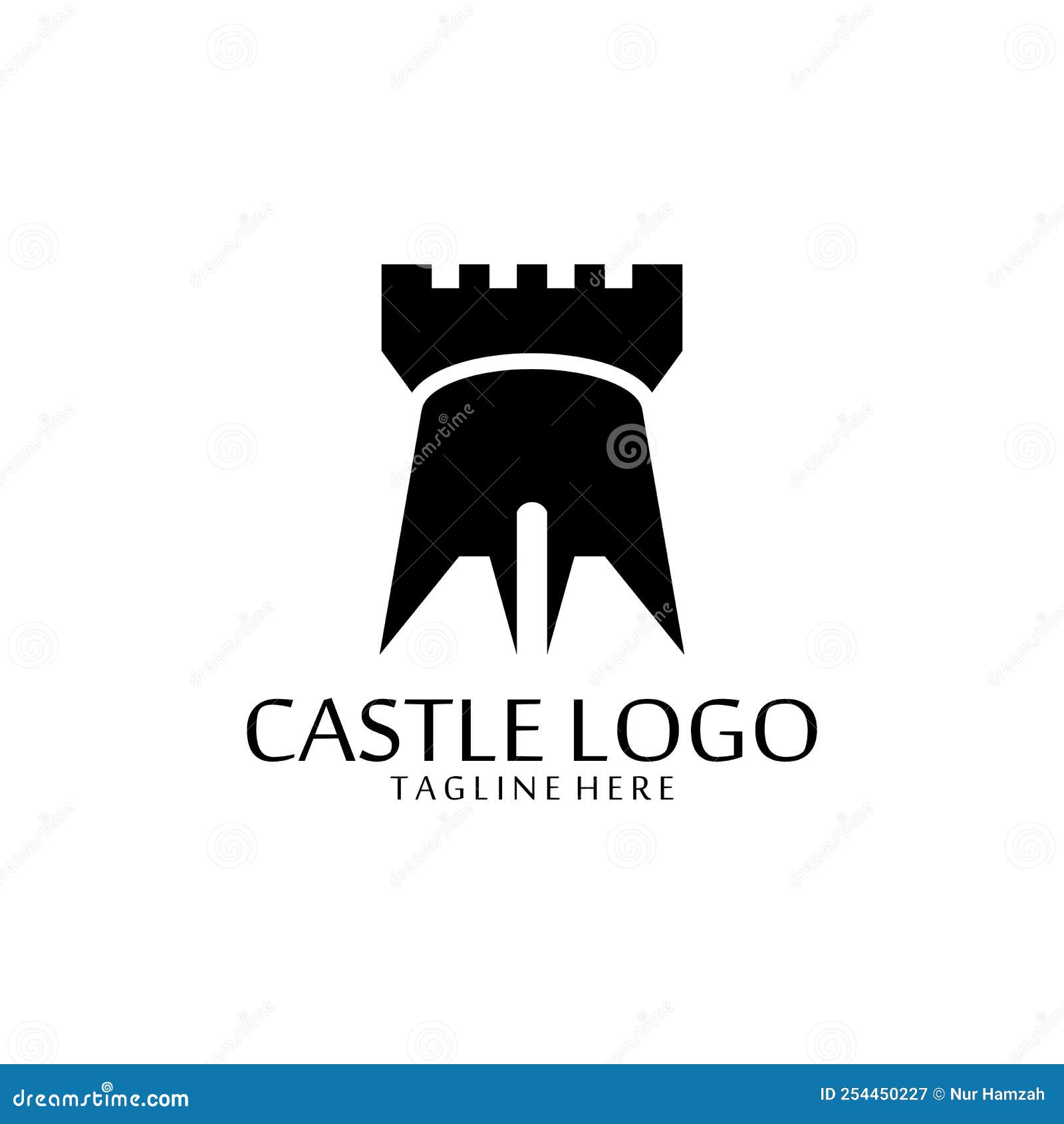Vector Castle Logo Icon Template Stock Vector - Illustration of emblem ...