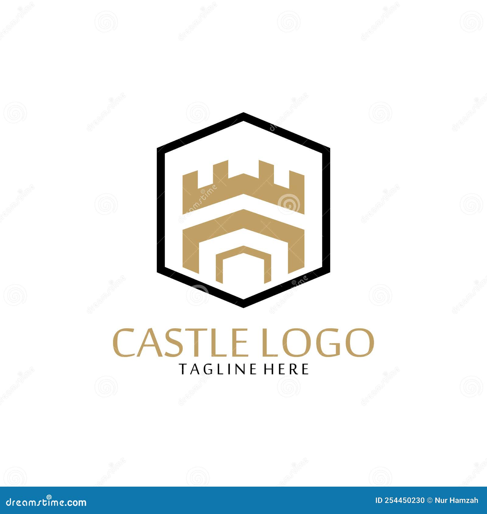 Vector Castle Logo Icon Template Stock Vector - Illustration of knight ...