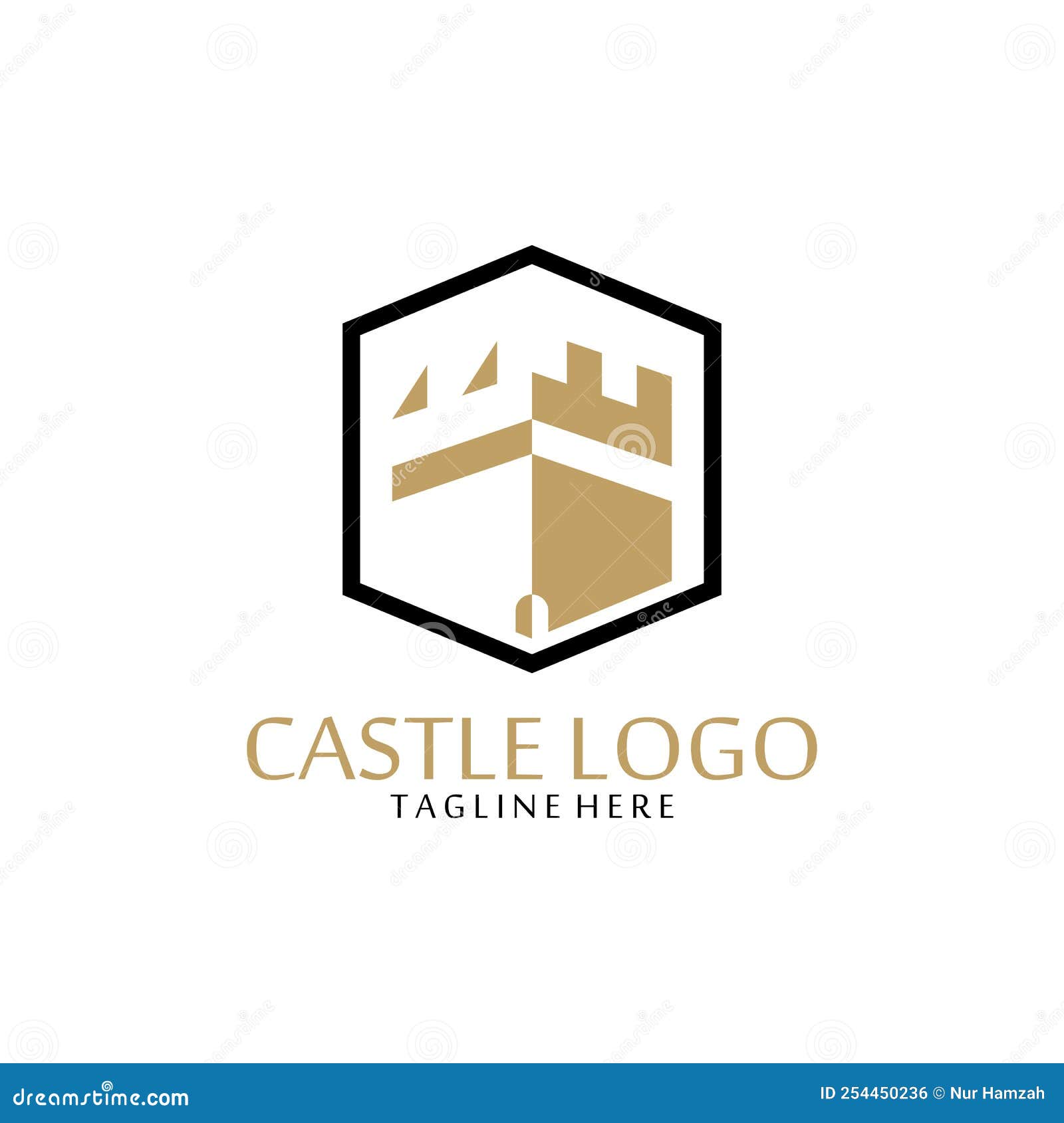 Vector Castle Logo Icon Template Stock Vector - Illustration of ...