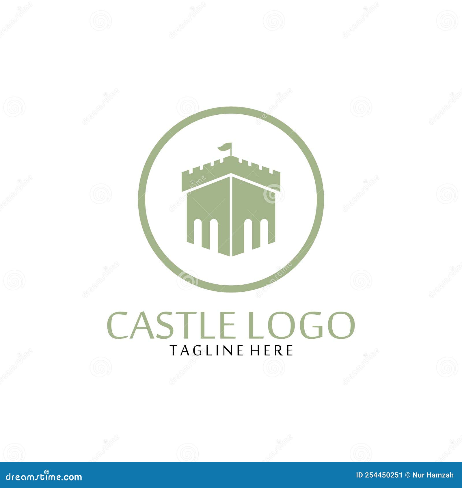 Vector Castle Logo Icon Template Stock Vector - Illustration of ...