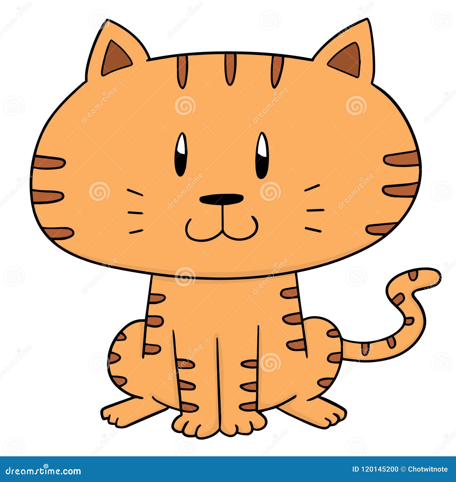 Vector of cat stock vector. Illustration of funny, deco - 120145200