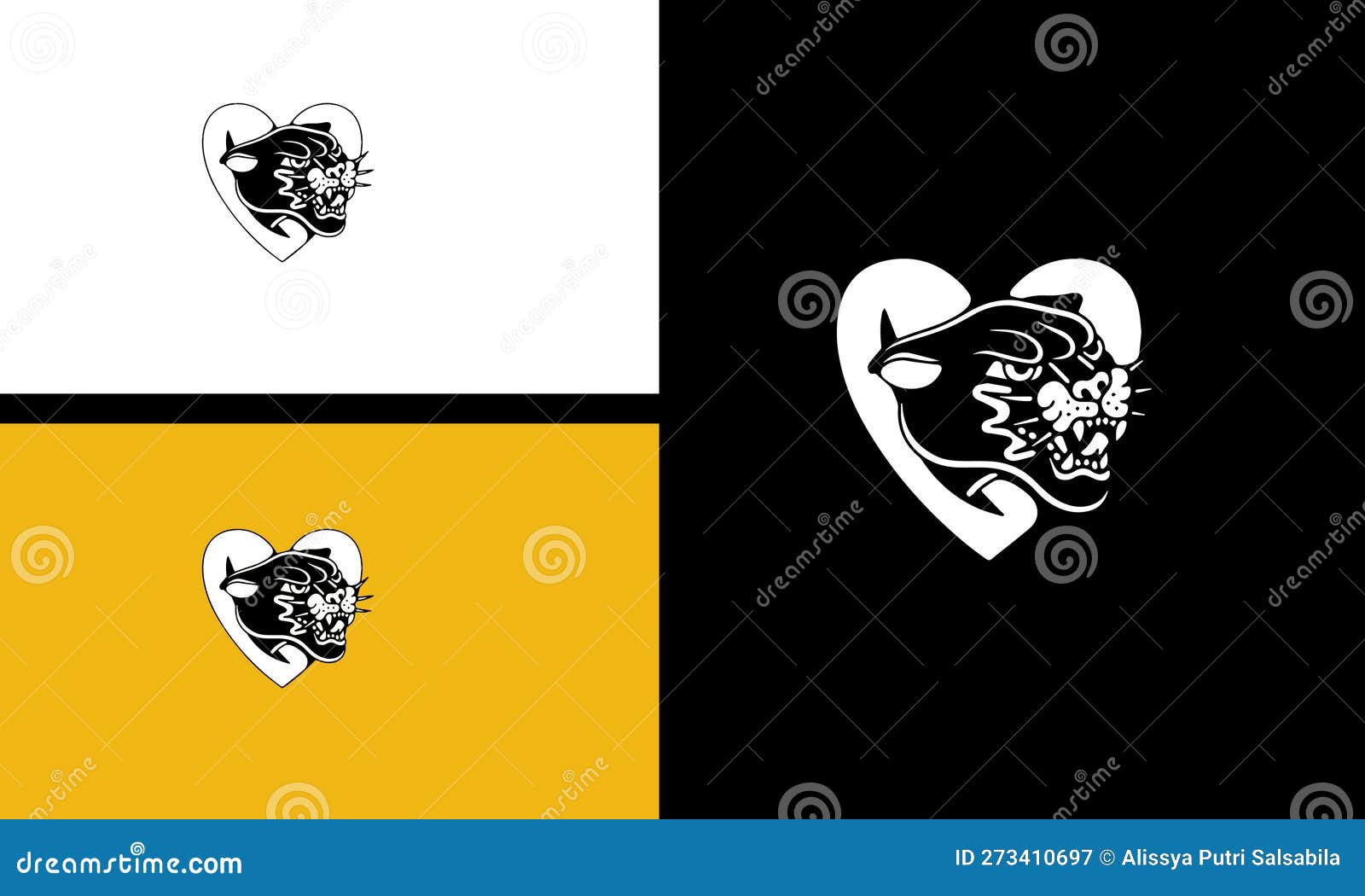 Vector of a Cat Headed Heart in Black and White Stock Vector ...