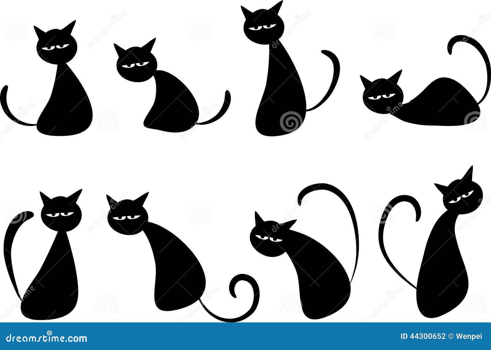 Vector cat symbol stock illustration. Illustration of symbol - 44300652