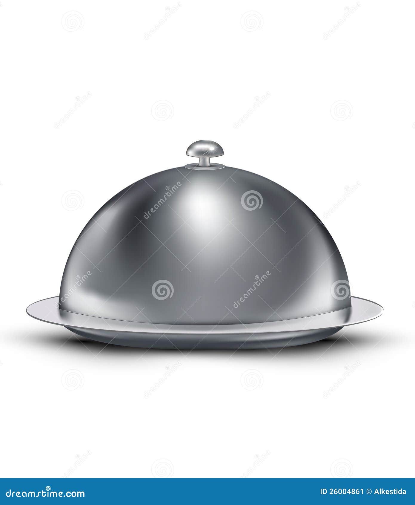 Vector Catering Tray Covered Chrome Stock Vector - Illustration of ...