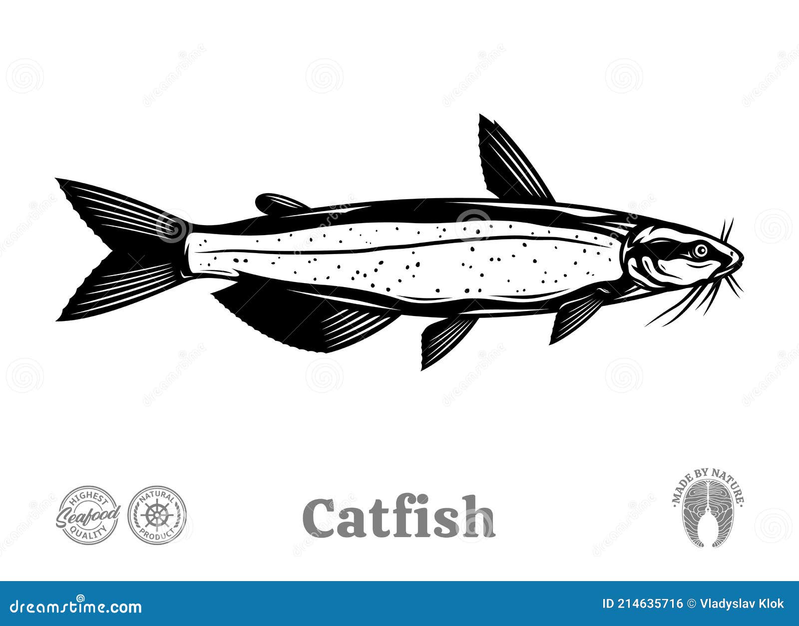 Catfish Illustration Cartoon Vector | CartoonDealer.com #108114873