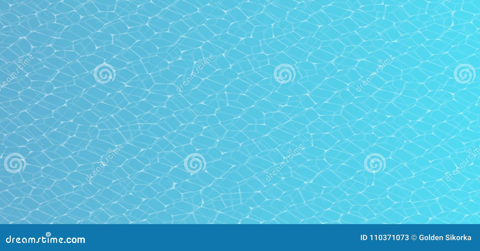 Vector Caustic of Pool Water Seamless Texture. Swimming Pool Underwater ...