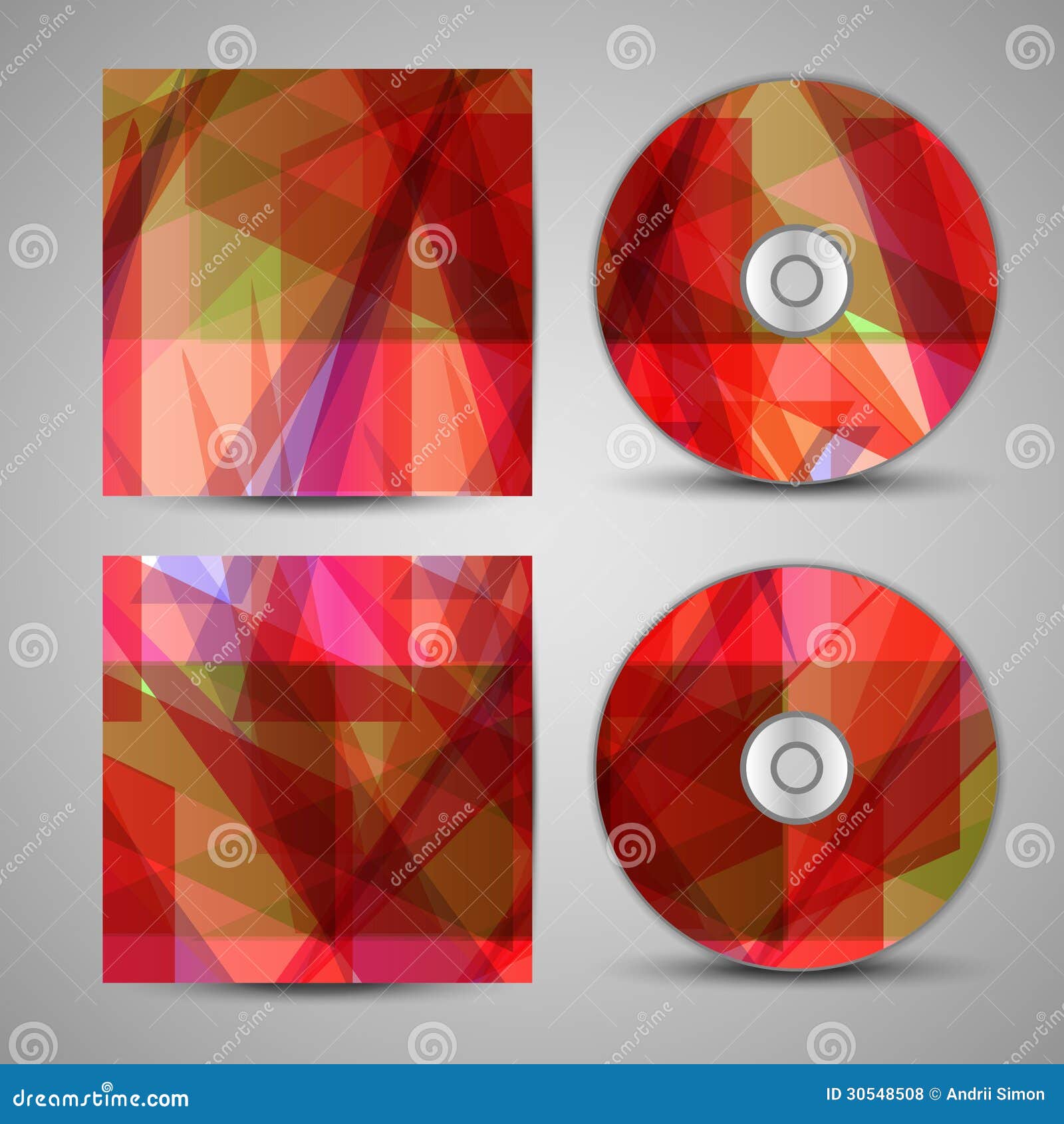 Vector Cd Cover Set for Your Design Stock Vector - Illustration of ...