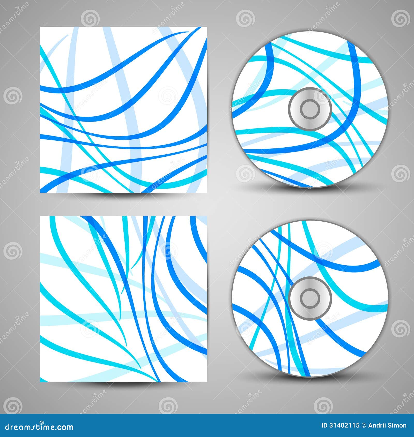 Vector Cd Cover Set for Your Design Stock Vector - Illustration of ...