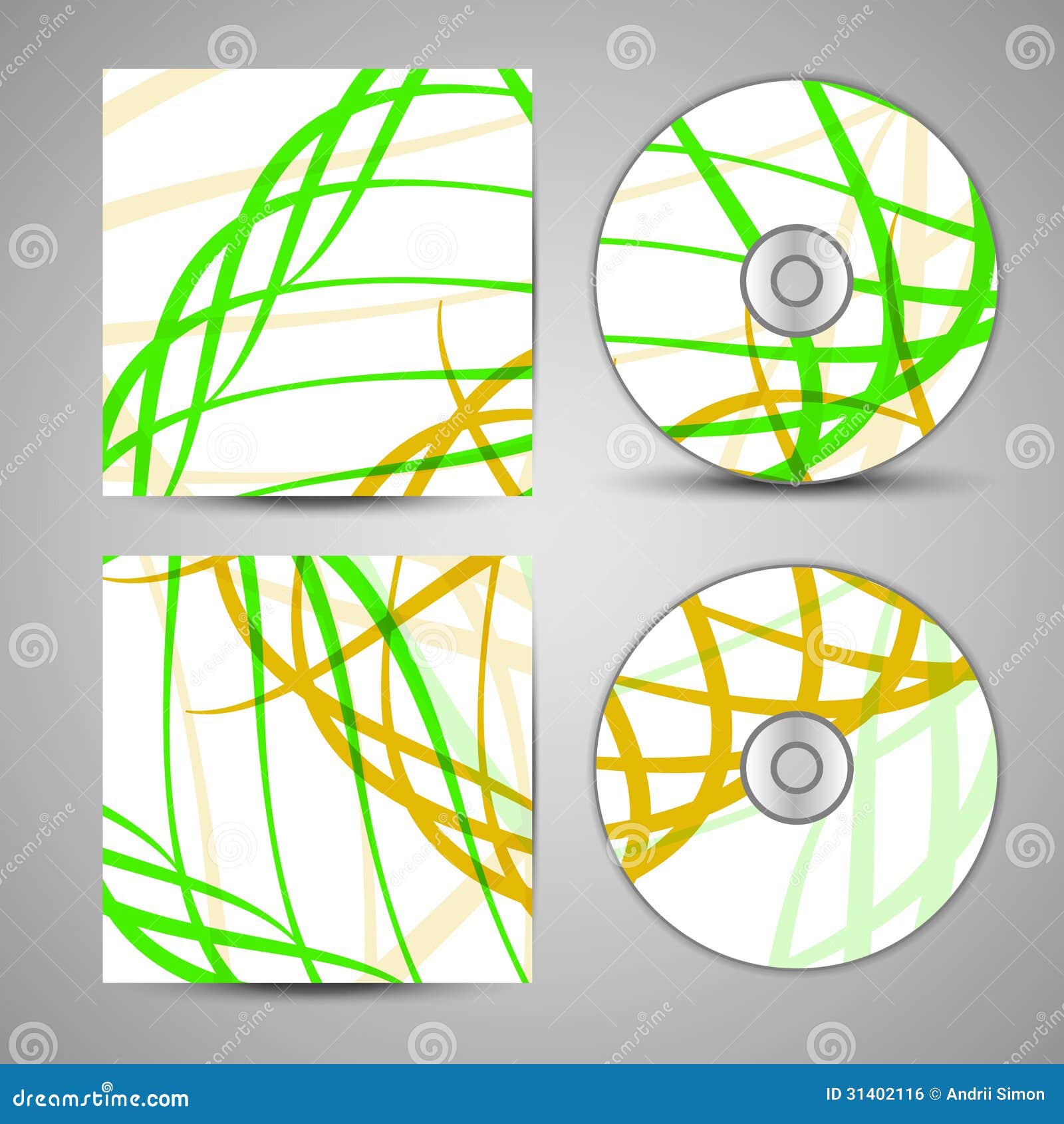 Vector Cd Cover Set for Your Design Stock Vector - Illustration of ...