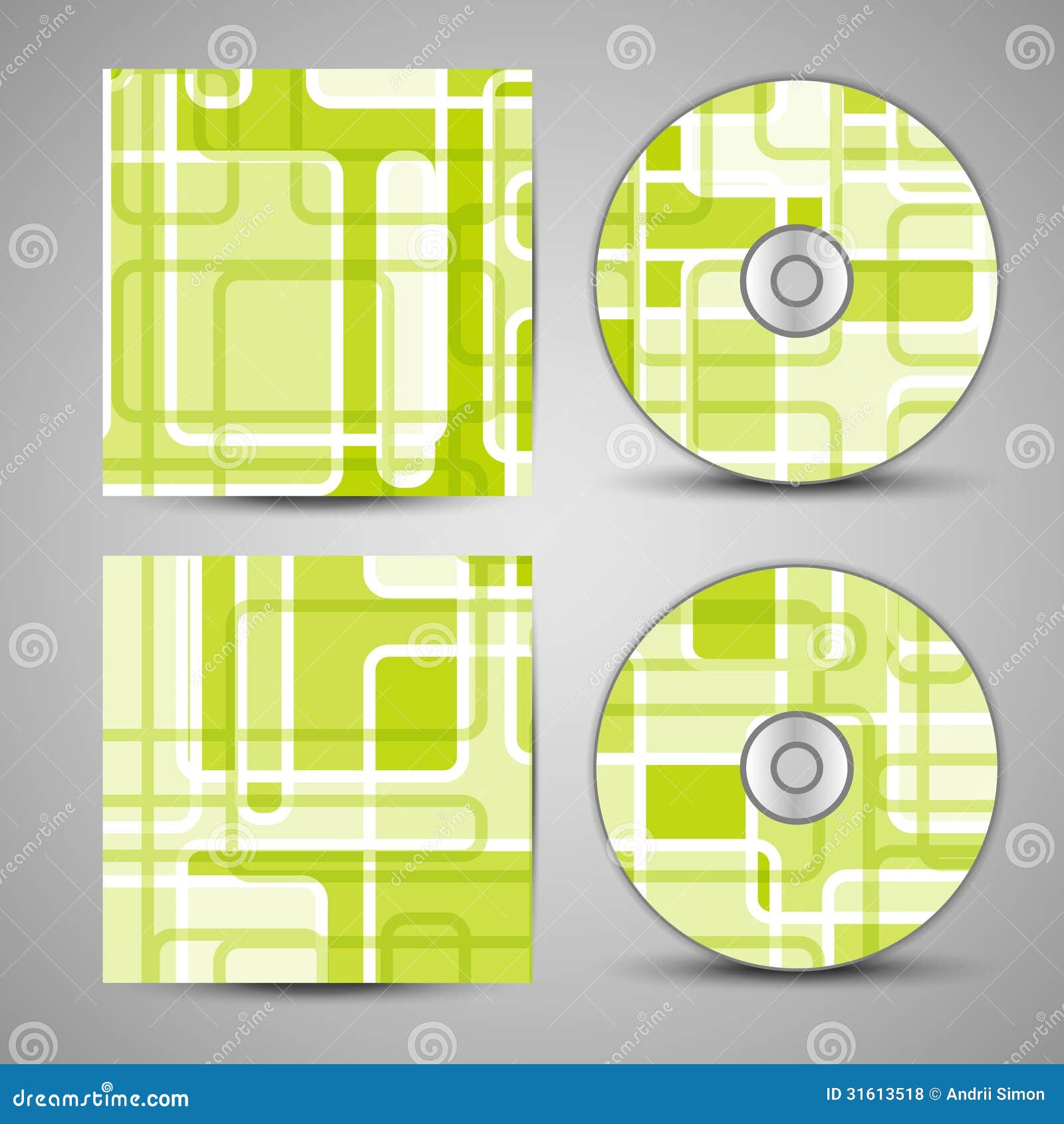 Vector Cd Cover Set for Your Design Stock Vector - Illustration of ...
