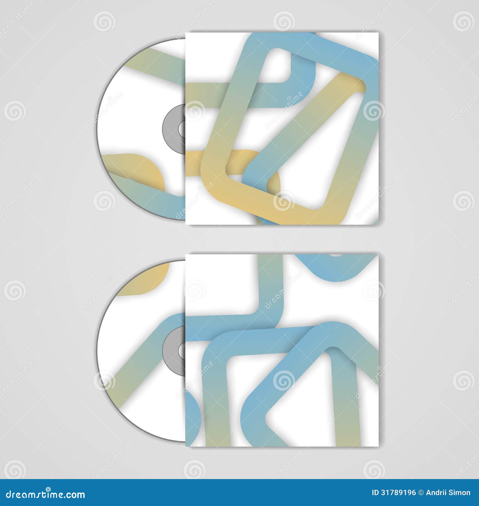 Vector Cd Cover Set for Your Design Stock Vector - Illustration of ...