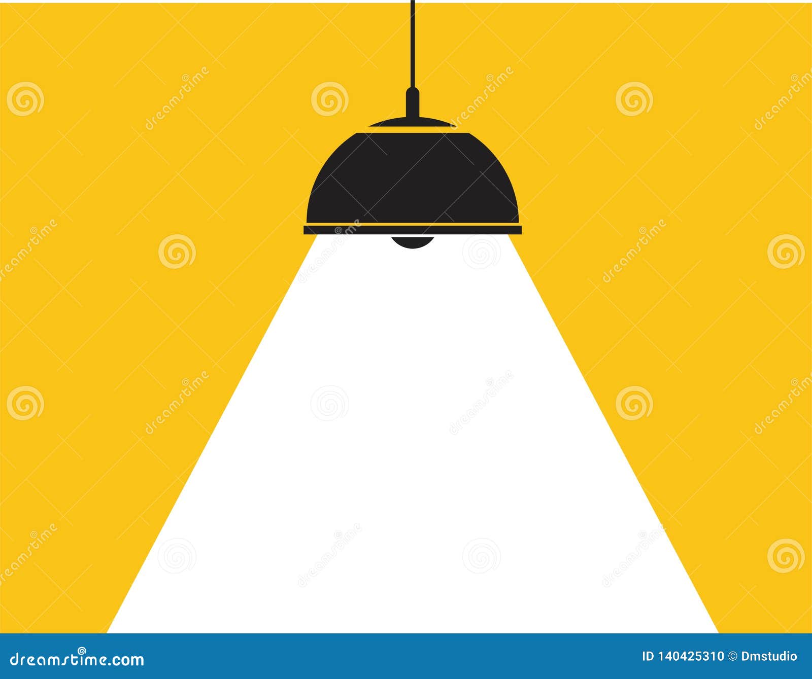 Vector ceiling lamp stock vector. Illustration of modern - 140425310