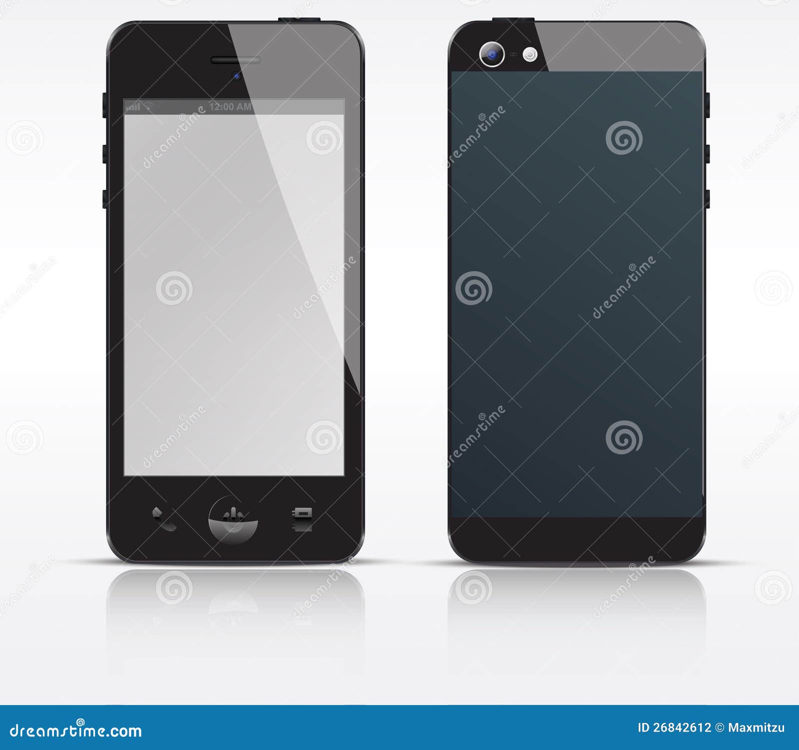 Vector Cell, Mobile or Smart Phone, Smartphone Stock Vector ...
