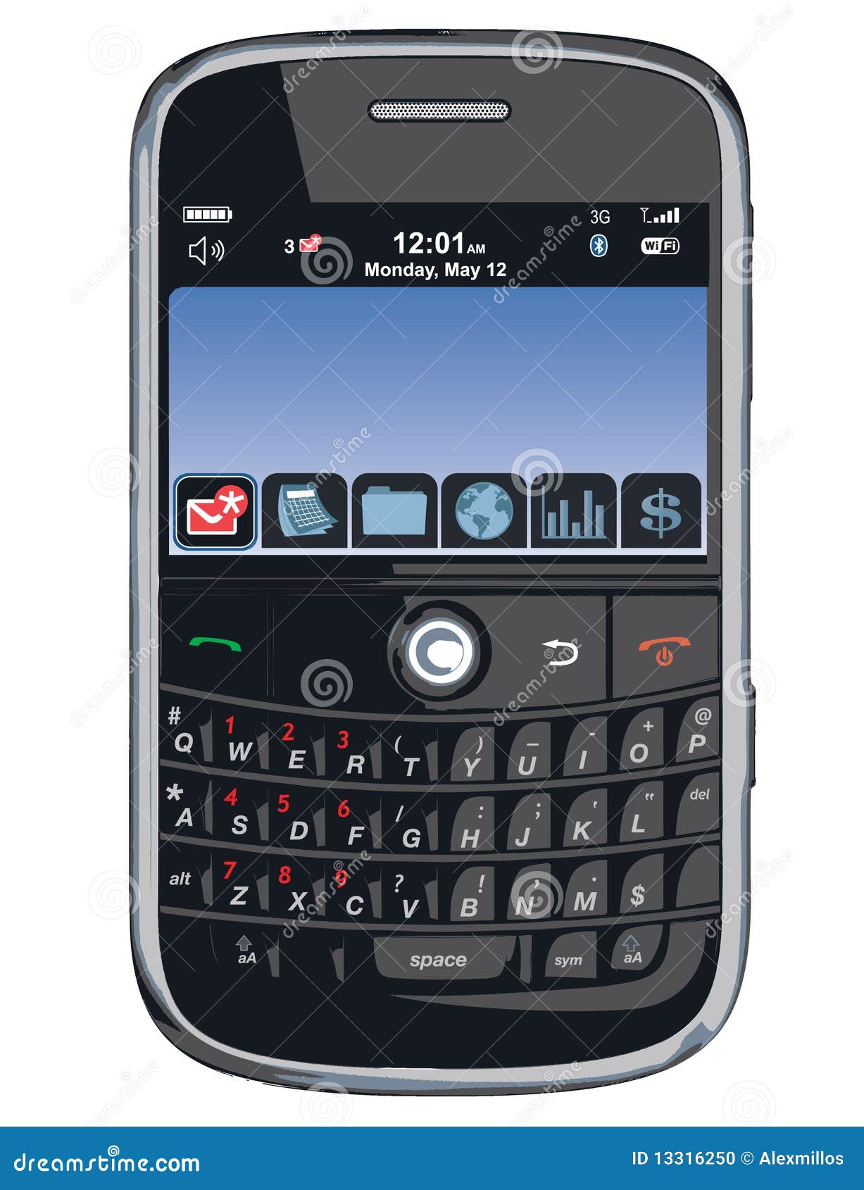 Buzz On Phone Showing Awareness Exposure Royalty-Free Stock Photography ...