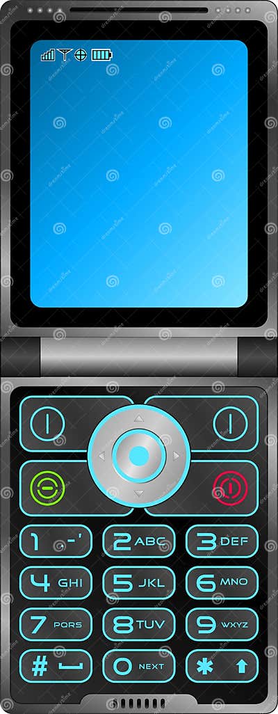 Vector Cellphone stock vector. Illustration of photorealistic - 4119241