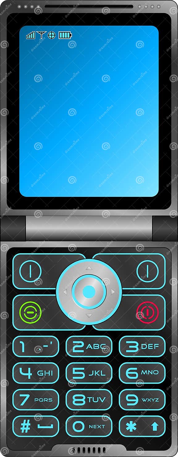 Vector Cellphone stock vector. Illustration of photorealistic - 4119241