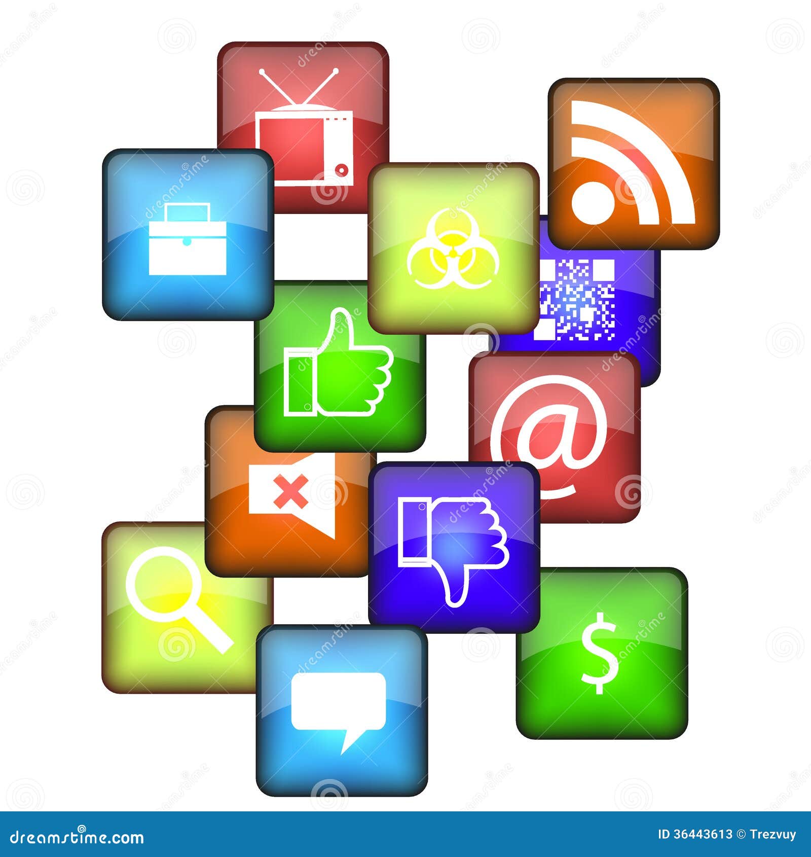 Vector cellphone icon set stock vector. Illustration of internet - 36443613