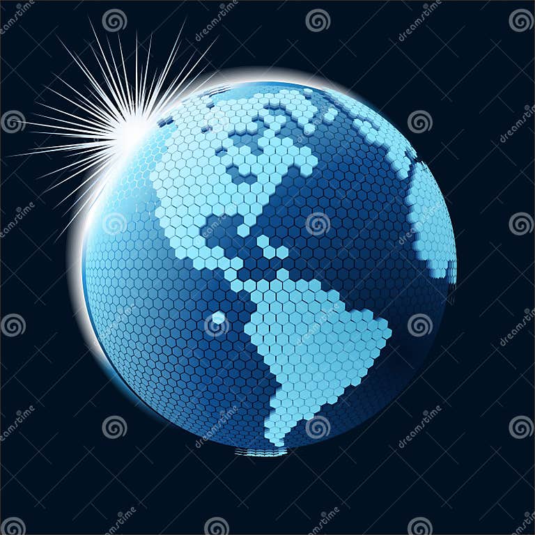 Vector Cellular Network Theme Stock Vector - Illustration of cell ...