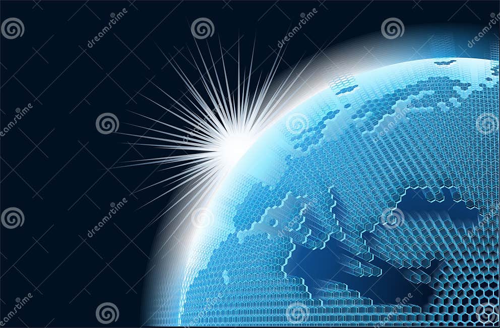 Vector Cellular Network Theme Stock Vector - Illustration of background ...