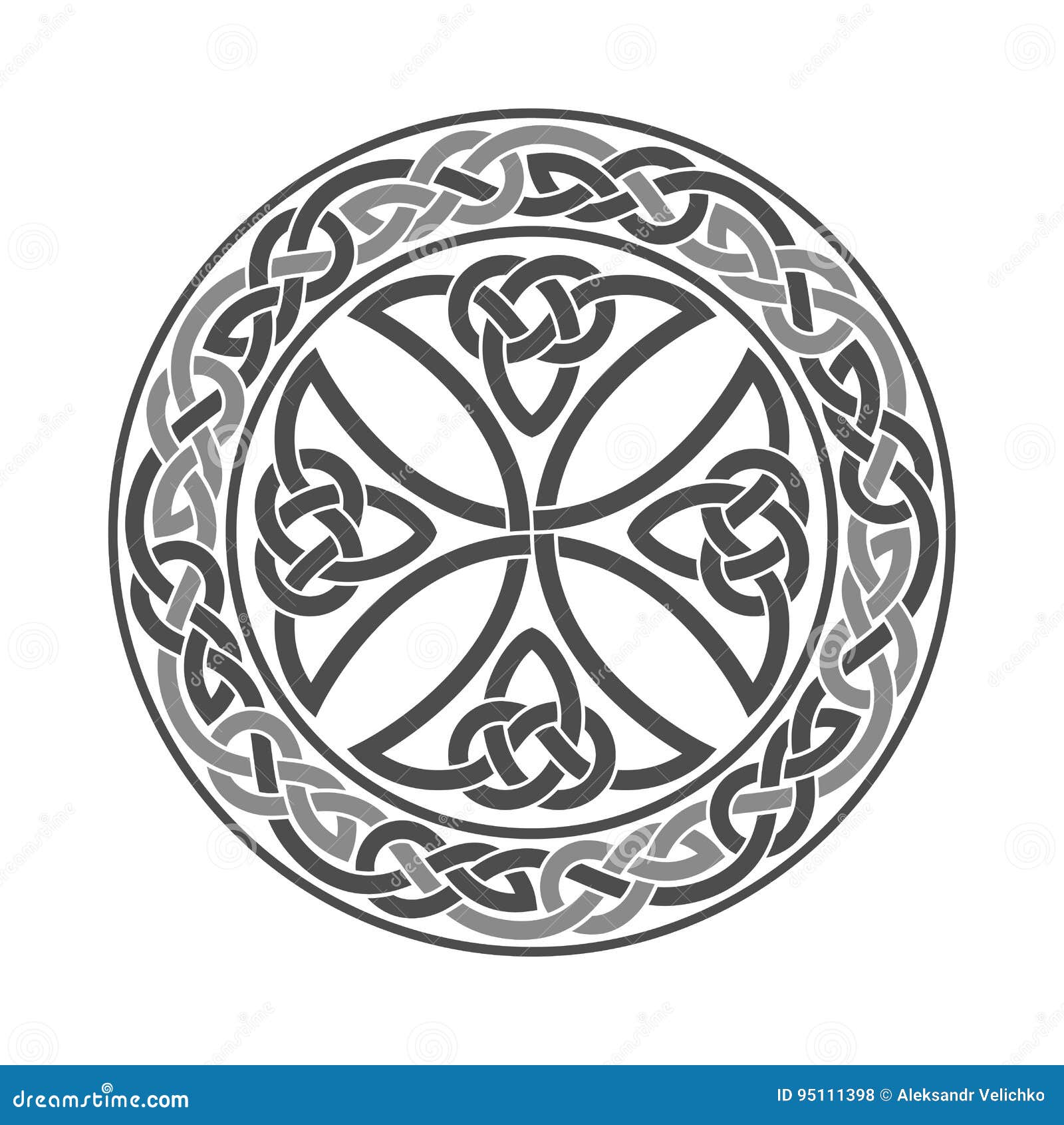 Vector Celtic Luxury Curve Logo Design. Round Gold Ornate Frame ...