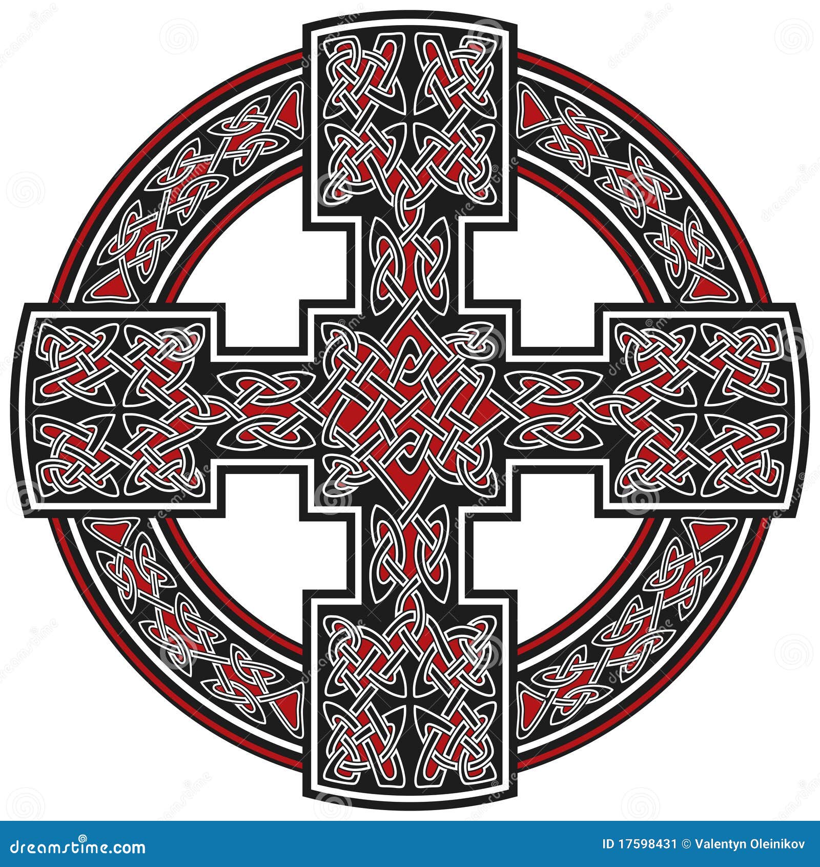 Vector Celtic Cross Traditional Ornament Stock Vector - Illustration of ...