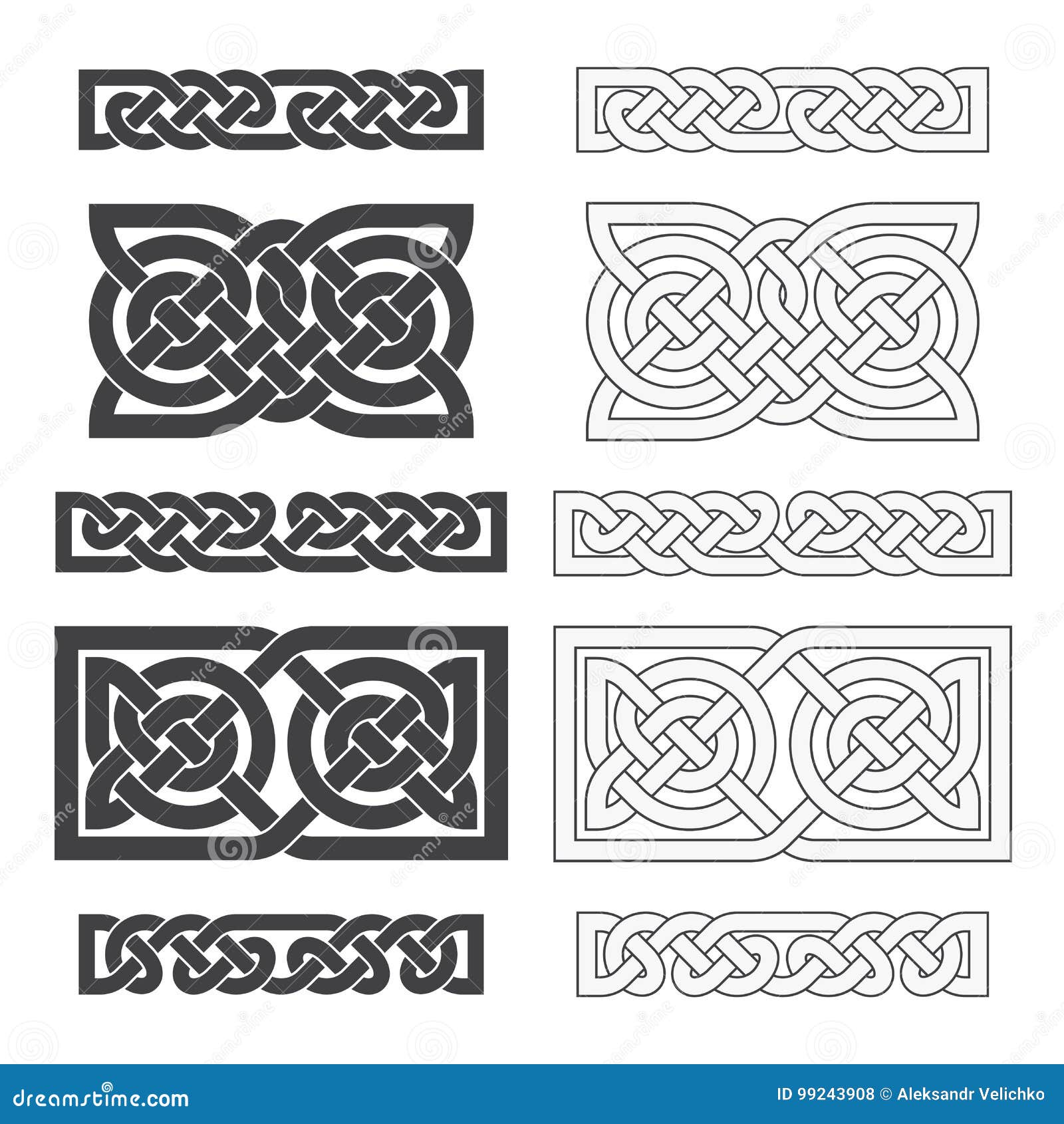 Vector Celtic Luxury Curve Logo Design. Round Gold Ornate Frame ...