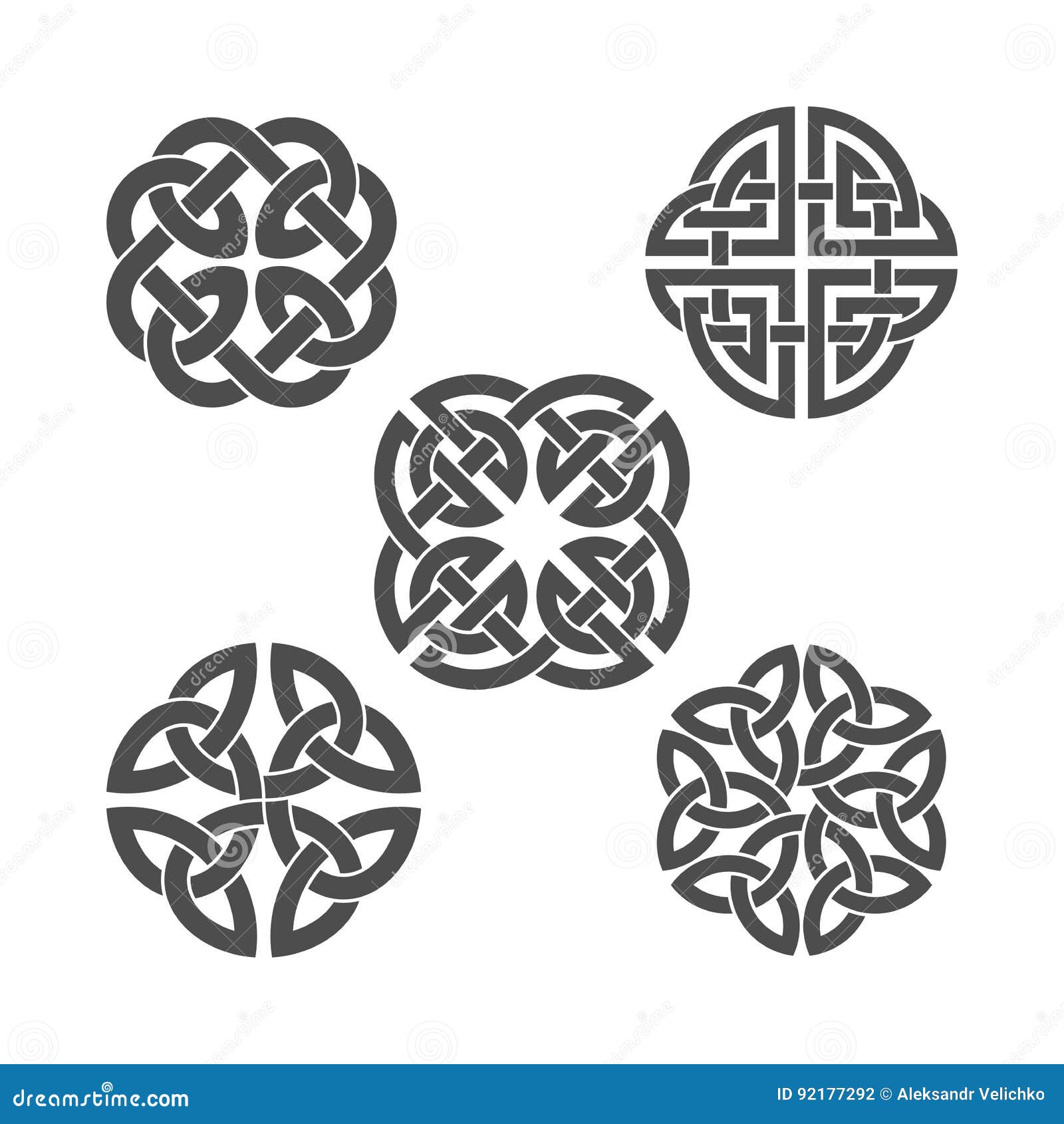 Vector Celtic Luxury Curve Logo Design. Round Gold Ornate Frame ...