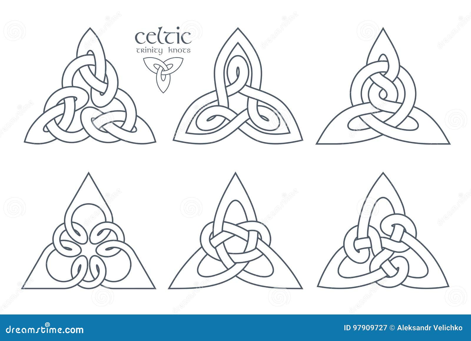 Vector Celtic Trinity Knot Part 1. Ethnic Ornament Stock Vector ...
