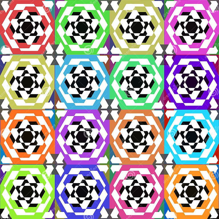 Bitmap Ceramic Tiles with Seamless Pattern Stock Illustration ...