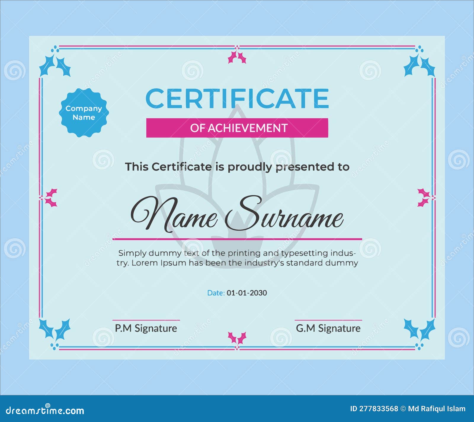 Modern Sertificate Of Appreciation Template With Geometric Style ...