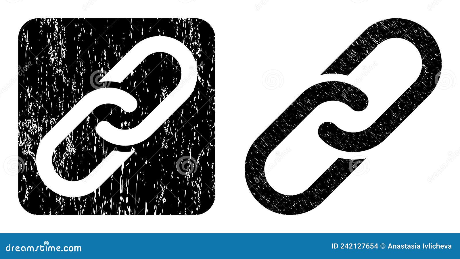 Rubber Chain Carved Watermark Stock Vector - Illustration of link, seal ...