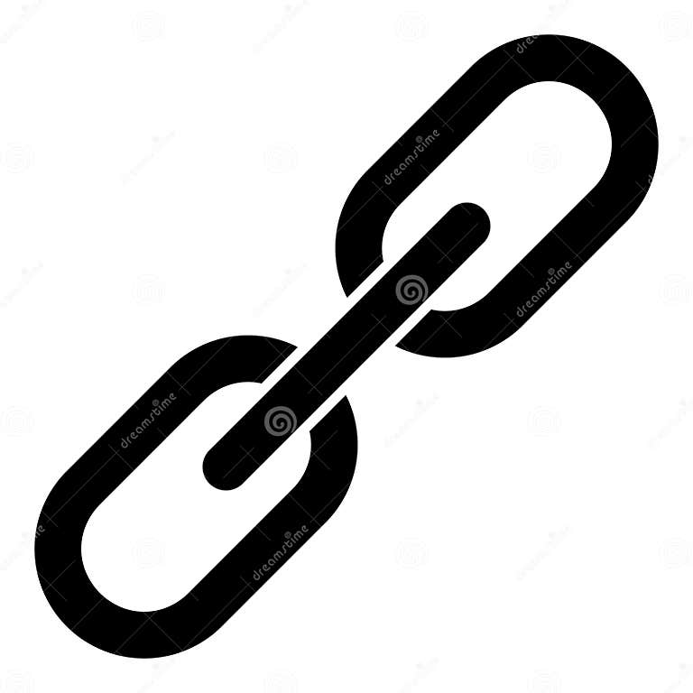 Vector Chain Flat Icon Illustration Stock Vector - Illustration of ...