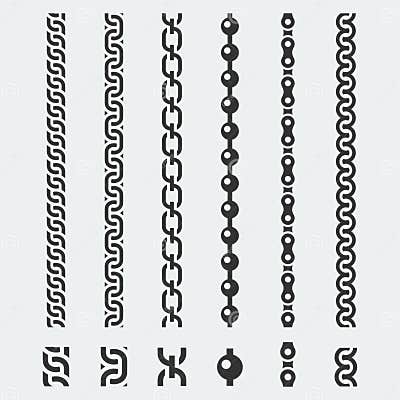 Vector chains patterns stock vector. Illustration of icon - 42806184
