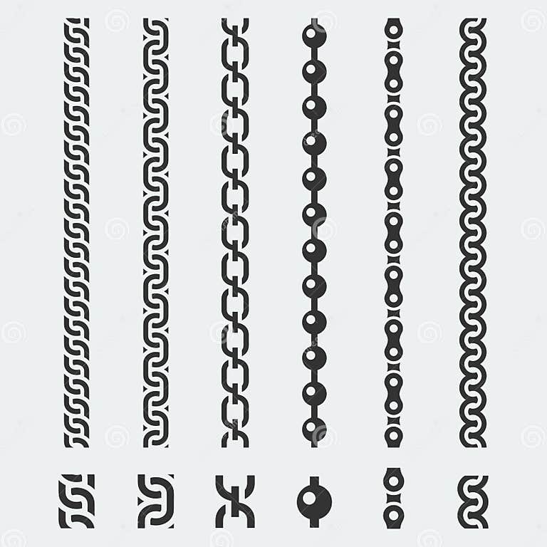 Vector chains patterns stock vector. Illustration of icon - 42806184